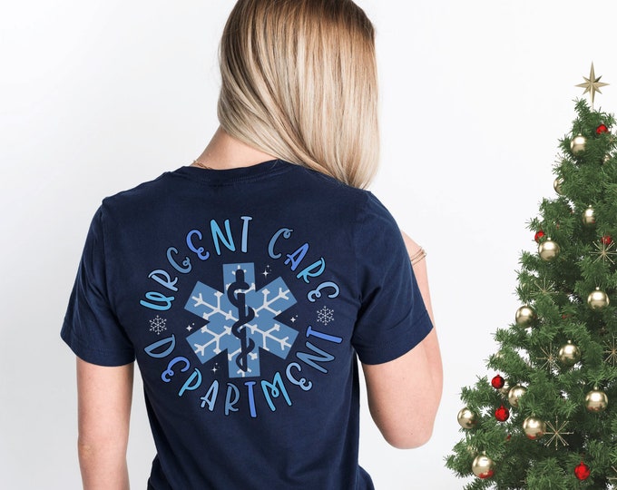 Personalized Urgent Care Nurse Shirt, Christmas Urgent Care Department ...