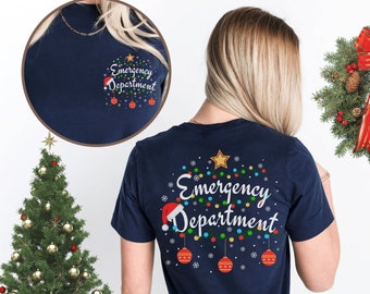 Emergency Department Christmas Shirt Er Christmas Shirt Er Nurse Shirt ...