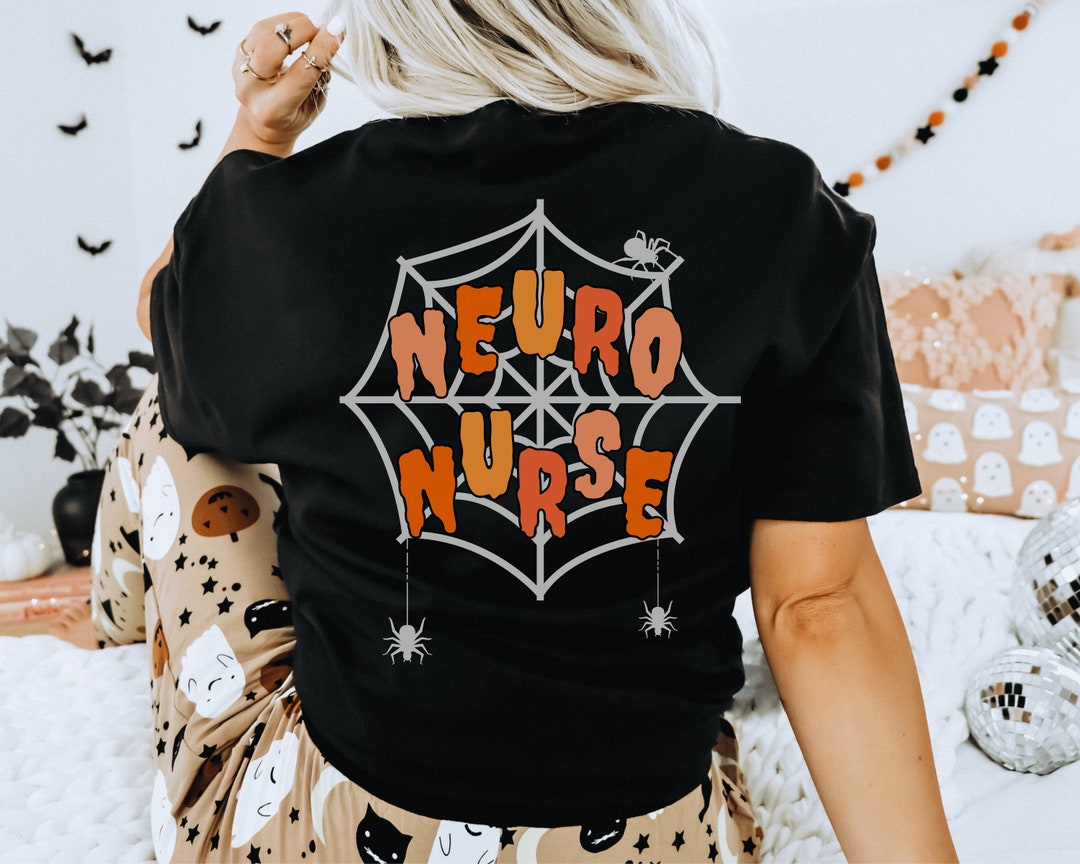 Halloween Neuro Nurse Shirt Neuro Nurse Tshirt Neuro ICU Nurse Shirt ...