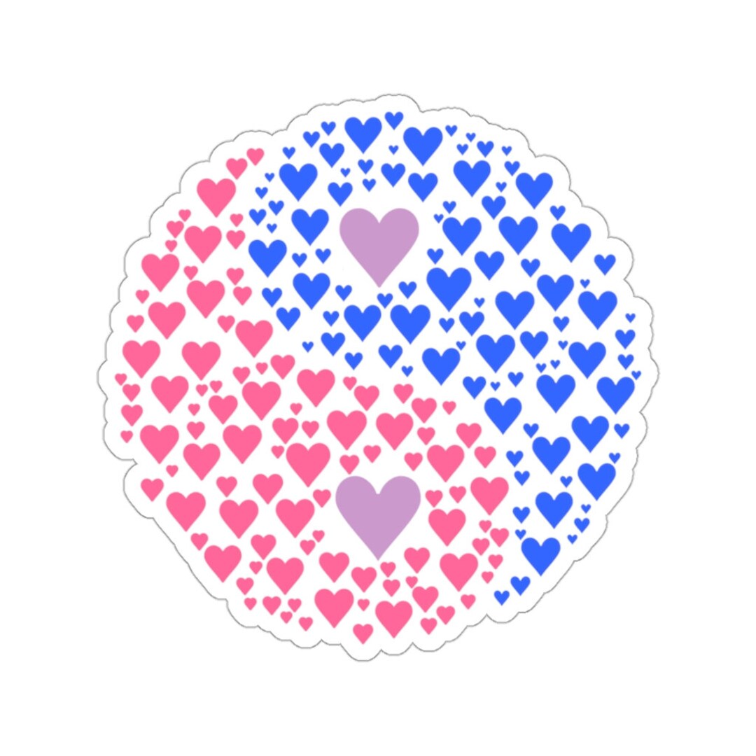Bi Pride Sticker Bisexual Pride Sticker Subtle Pride Sticker - Etsy