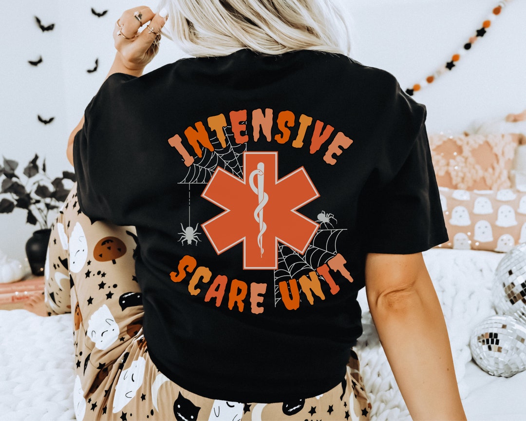 Halloween Icu Nurse Shirt Intensive Scare Unit Icu Halloween Shirt ...
