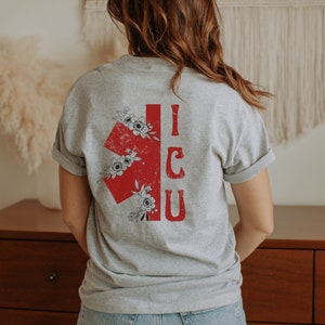 Icu Nurse Shirt Intensive Care Unit Shirt Icu Nurse Tshirt Retro Icu ...
