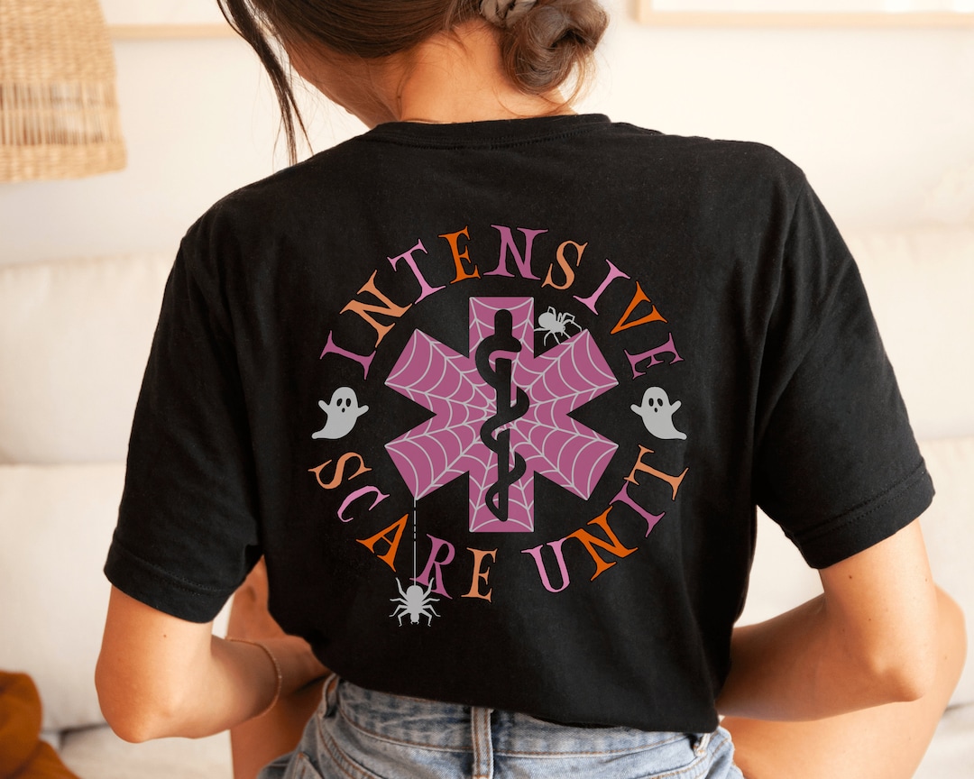 Halloween Icu Nurse Shirt Intensive Scare Unit Icu Halloween Shirt ...