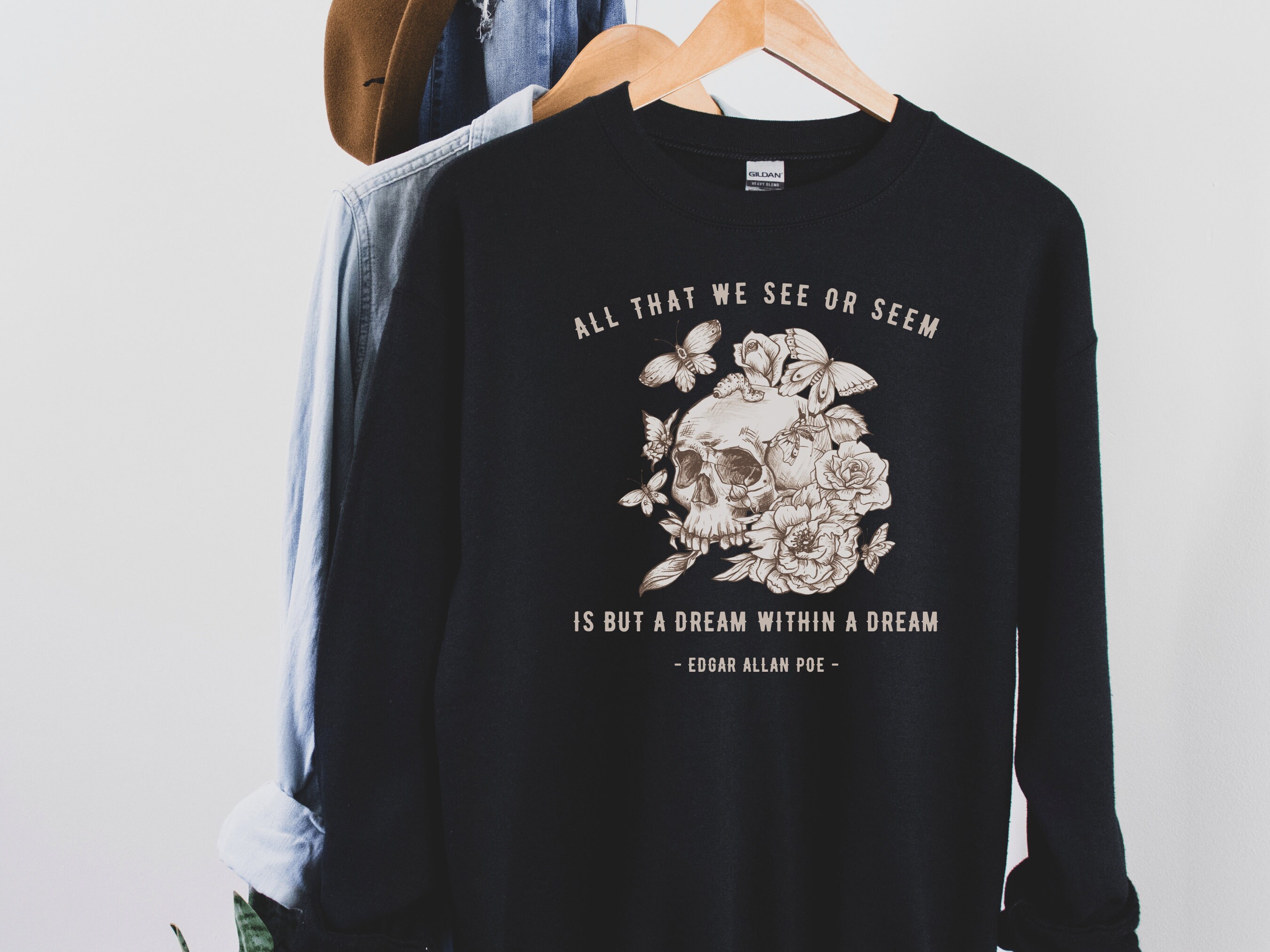 Poet Sweatshirt Goblincore Clothing Dark Academia Clothing Women ...