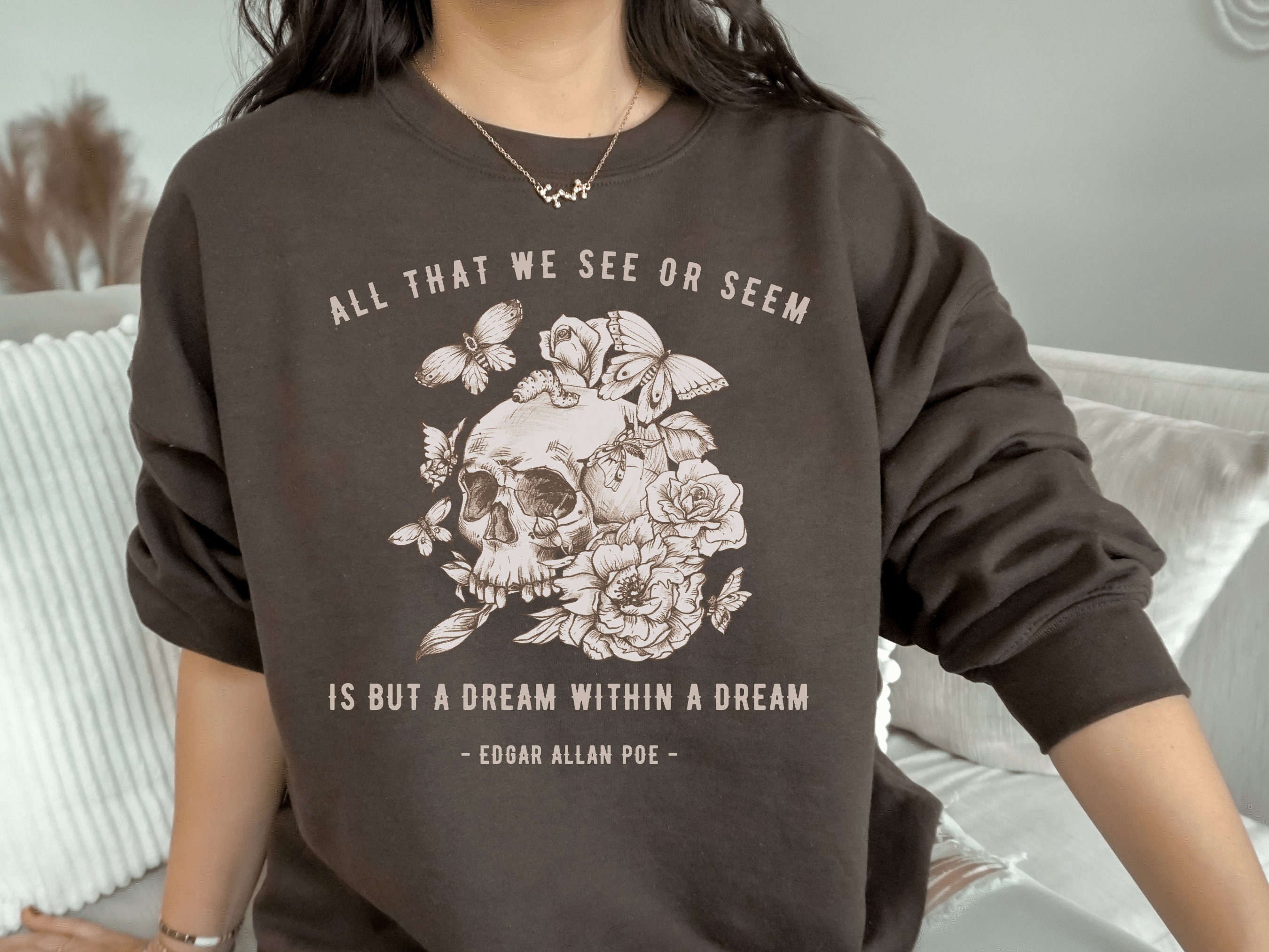 Poet Sweatshirt Goblincore Clothing Dark Academia Clothing Women ...