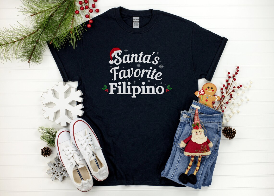 Santa's Favorite Filipino Christmas Shirt Philippines Christmas Sweater ...