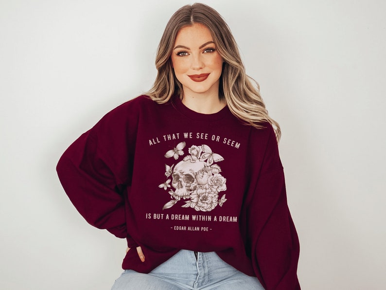 Poet Sweatshirt Goblincore Clothing Dark Academia Clothing Women ...
