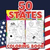 50 States Coloring Book, United States Coloring Pages, USA Coloring ...