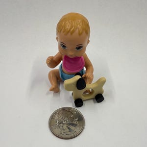 Adorable Miniature Dog Push Toy for Dollhouse - Etsy