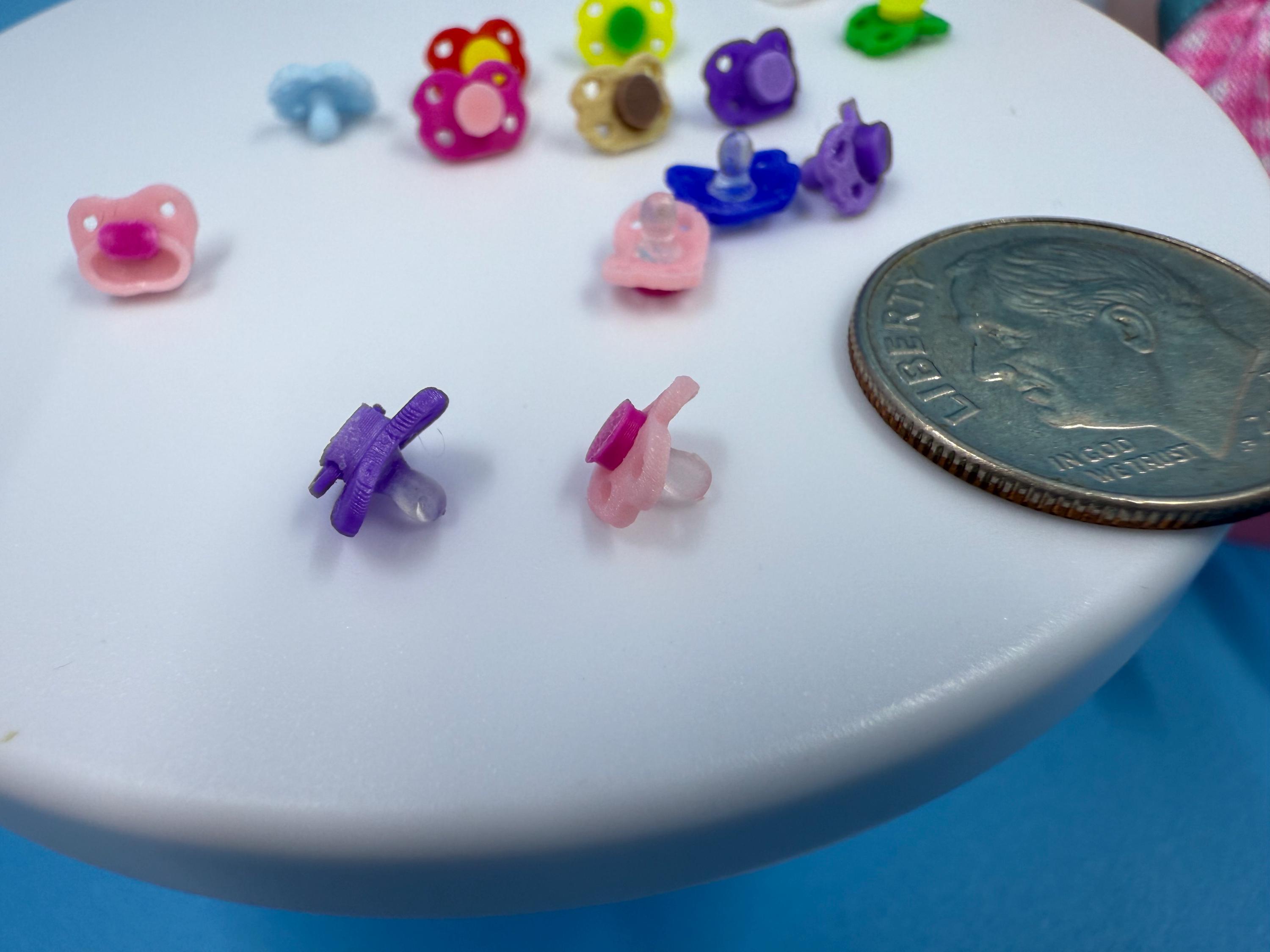 Miniature Pacifier With Handle for My Mini Baby Silicone Dolls - Etsy