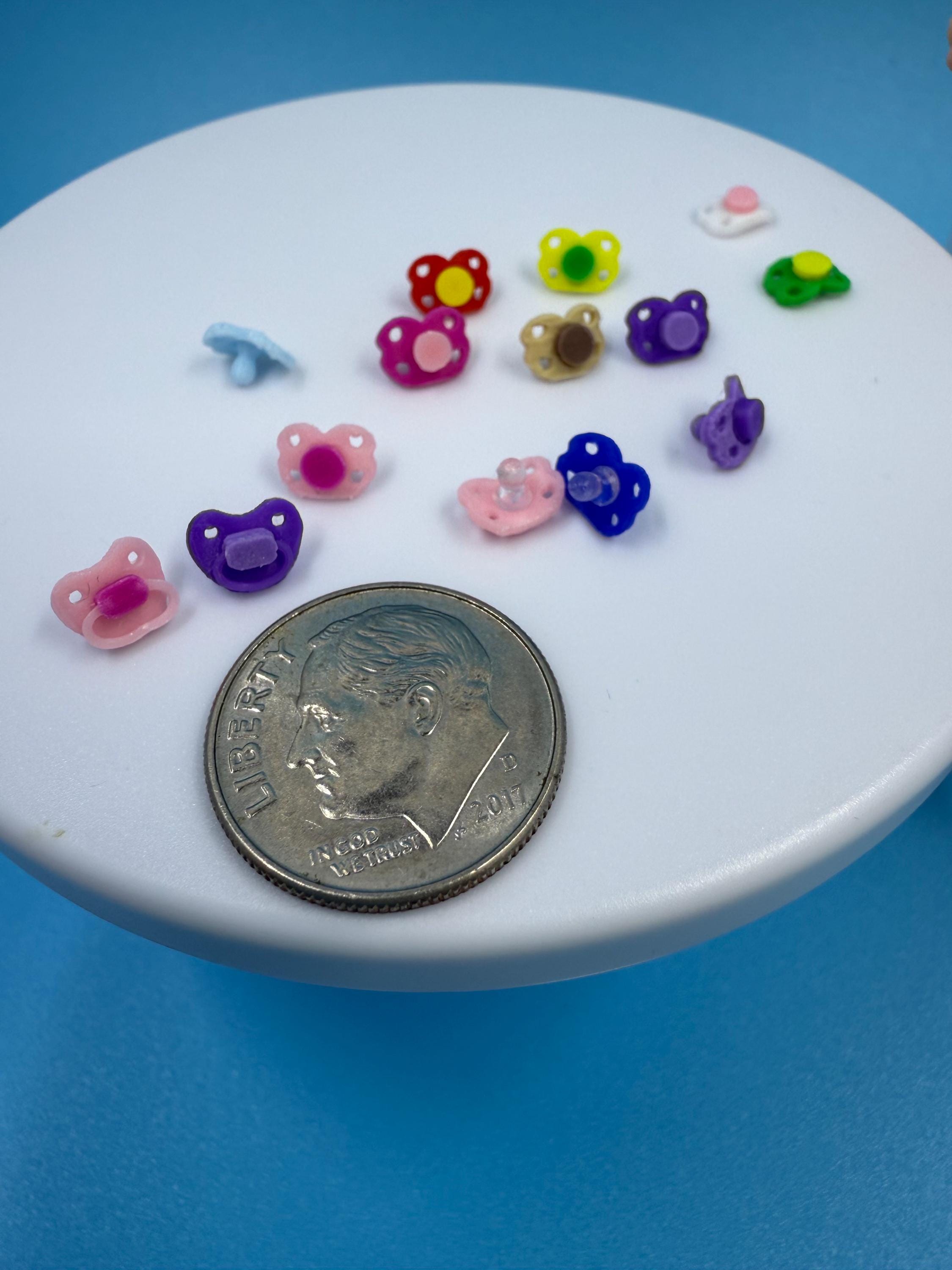 Miniature Pacifier With Handle for My Mini Baby Silicone Dolls - Etsy
