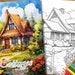 Charming Cottages Coloring Book for Kids Adults 100 Beautiful Pages ...