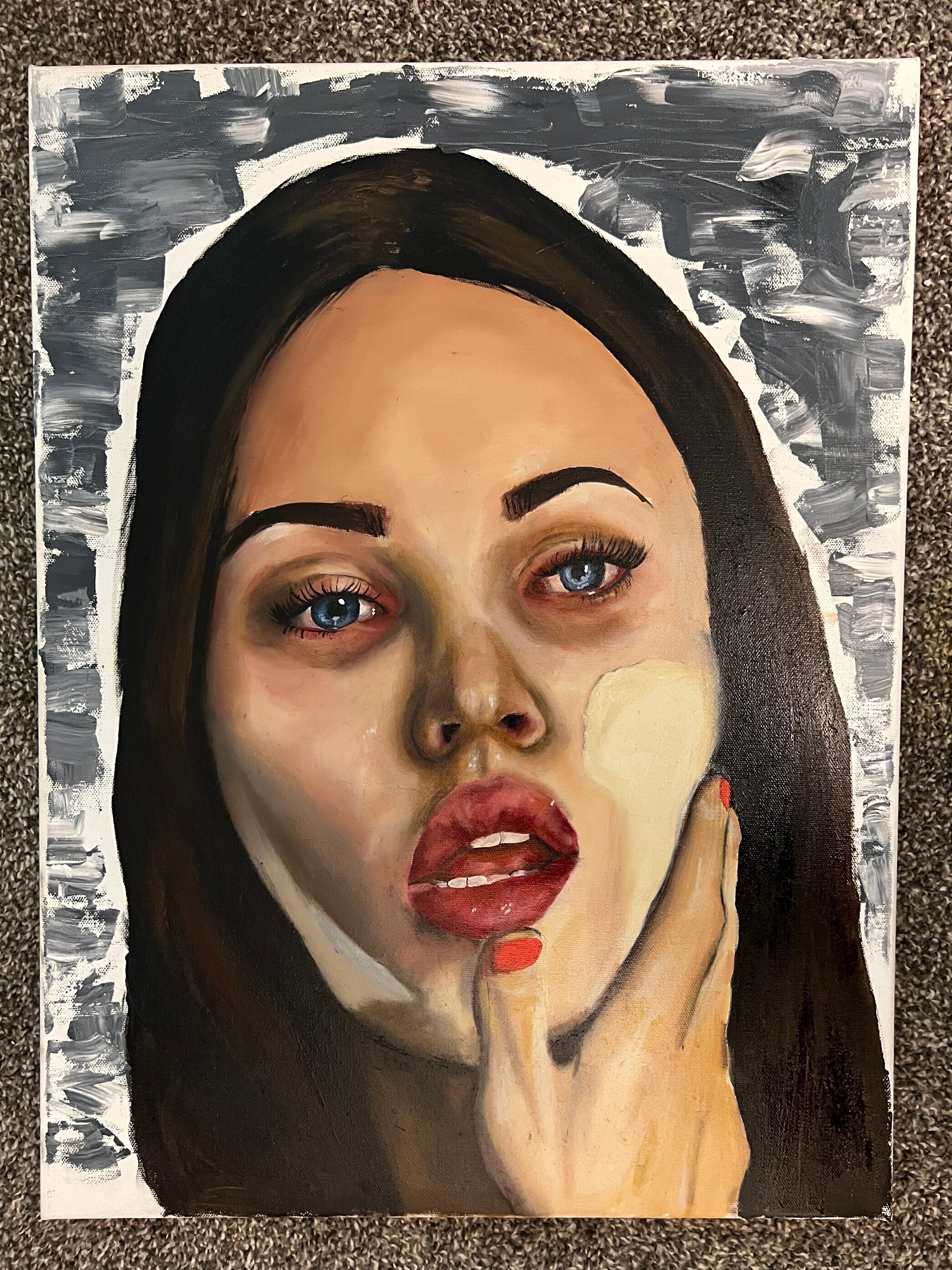 Jennifer Check Portrait Oil Painting - Etsy