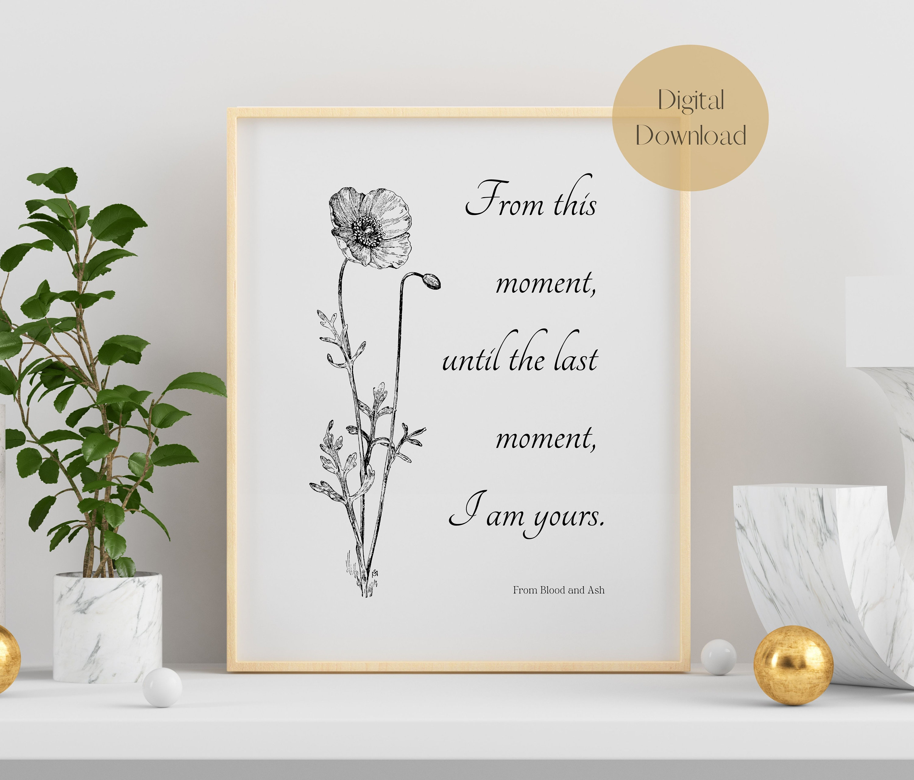 From This Moment Until The Last Moment I Am Yours From Etsy