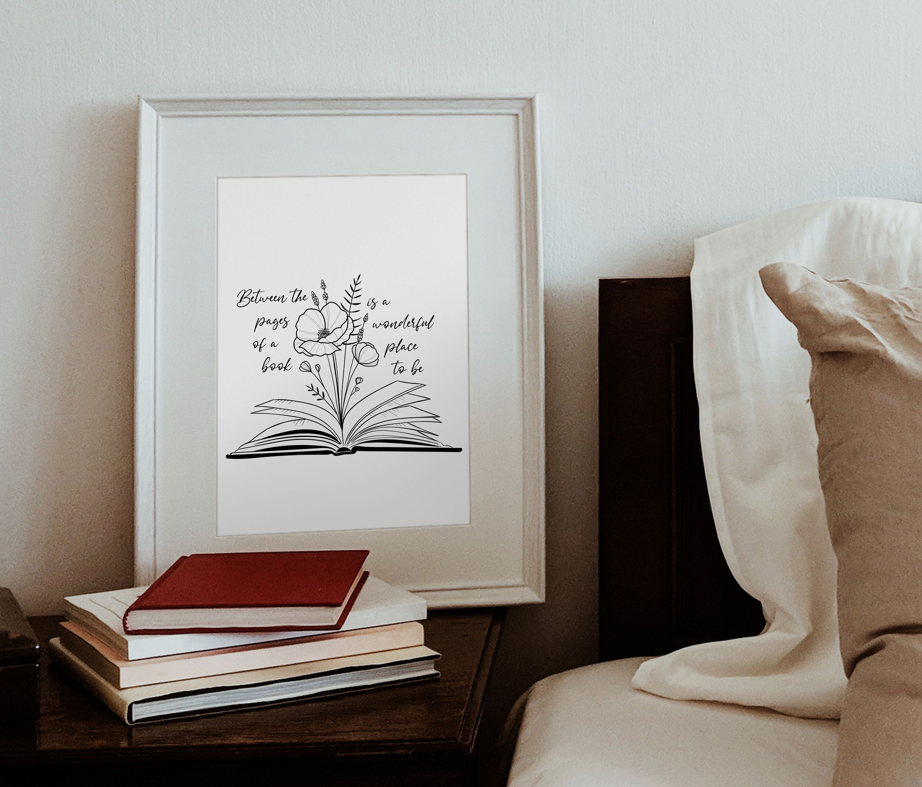 Printable Download Between the Pages of a Book is a Wonderful Place to ...