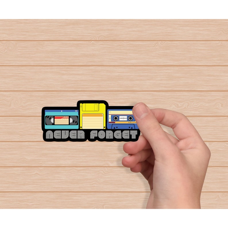 Never Forget Vintage Retro Throwback VHS Floppy Disc Cassette - Etsy