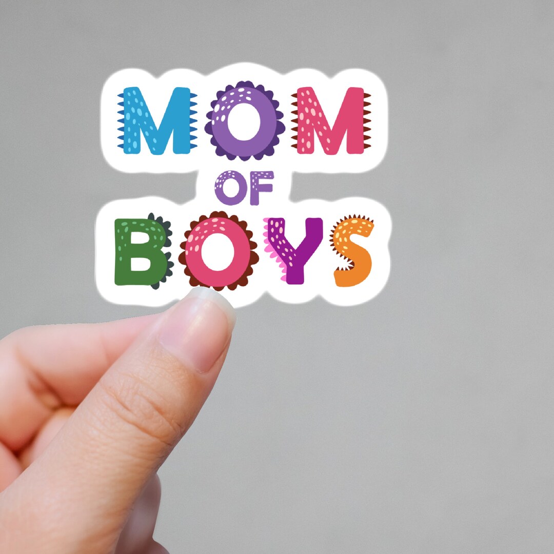 Mom of Boys Sticker Waterproof - Etsy