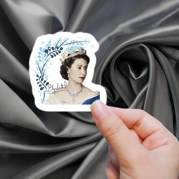 Queen Elizabeth Sticker - Etsy