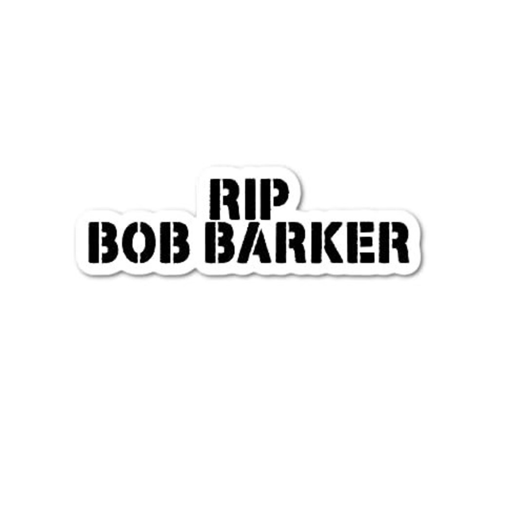 RIP Bob Barker Sticker Decal - Etsy