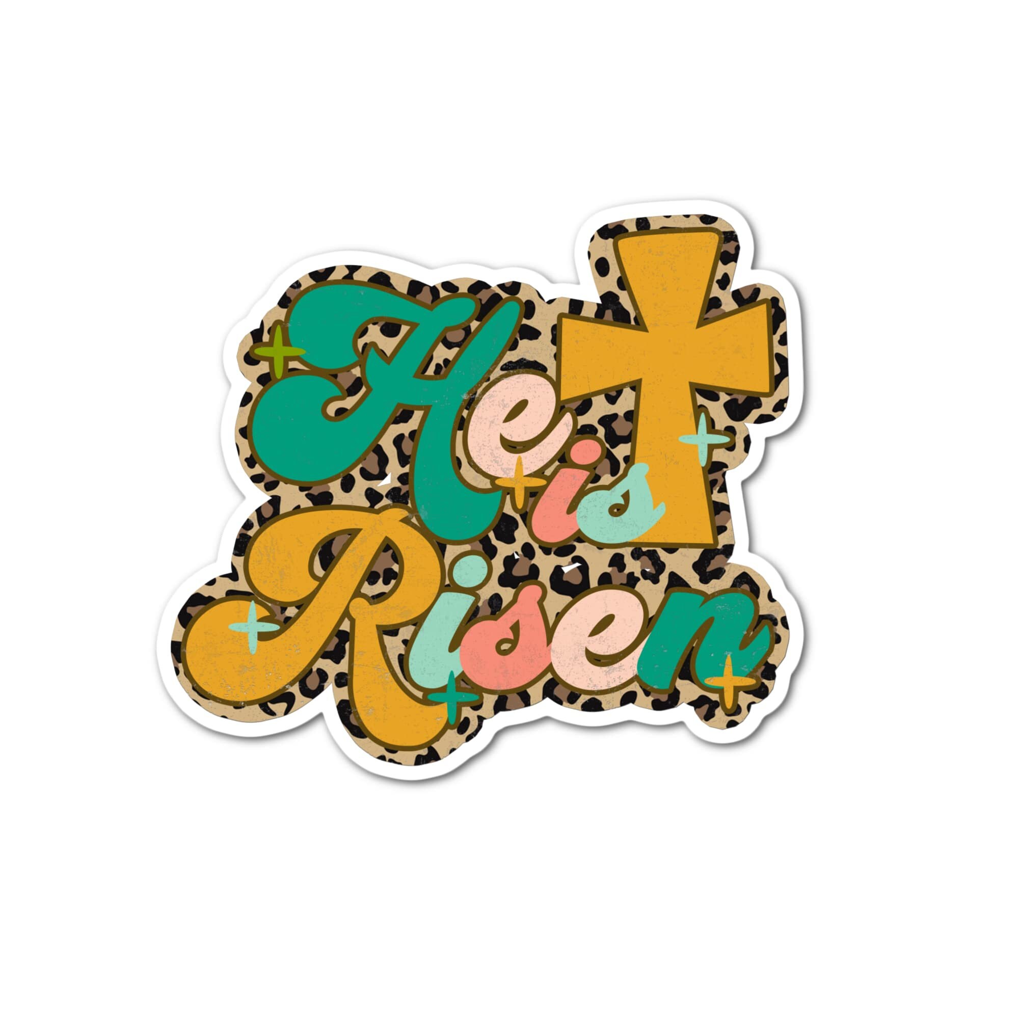 He is Risen Retro Easter Sticker Decal - Etsy