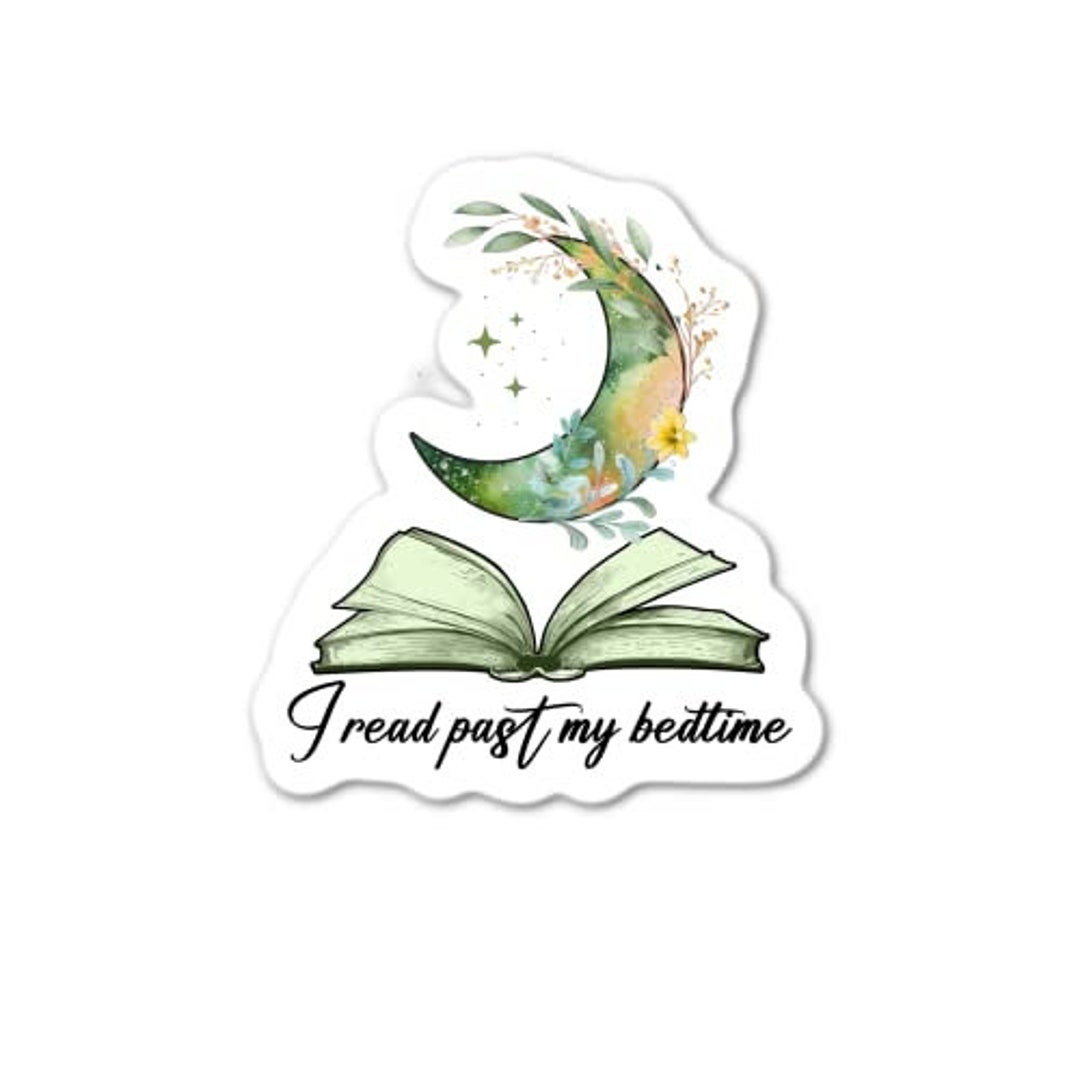 I Read Past My Bedtime Sticker Reading - Etsy