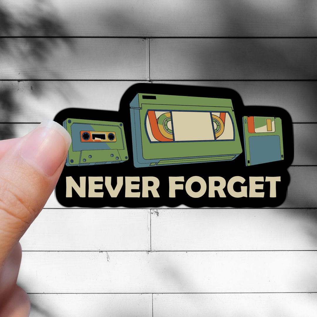 Never Forget Retro Vintage Cool 80s 90s Sticker Decal - Etsy
