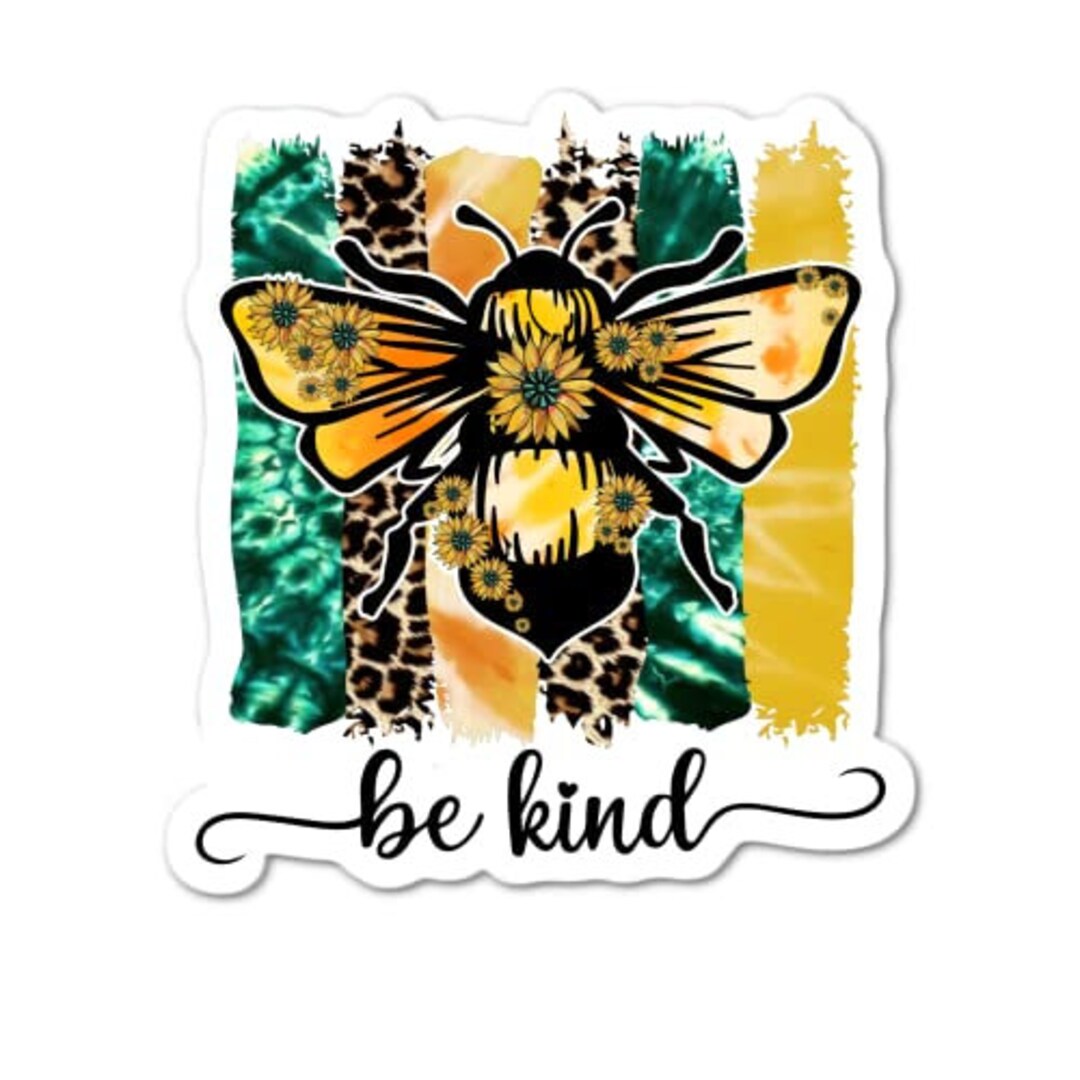 Be Kind Bee Waterproof Sticker Decal for Laptop Cell Phone - Etsy