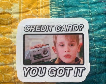 Credit Card Decal Sticker - Etsy