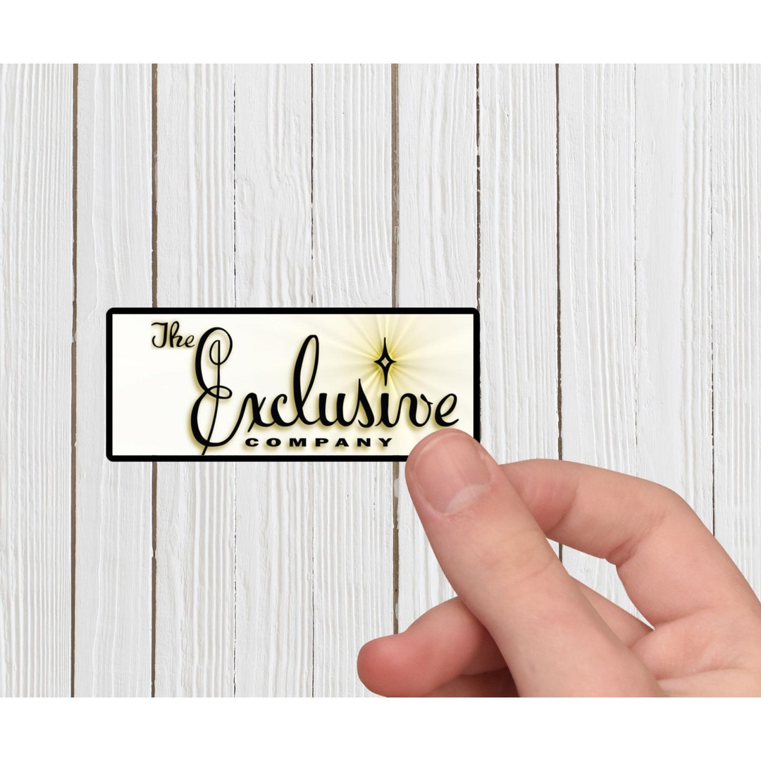 The Exclusive Company Waterproof Sticker Decal - Etsy