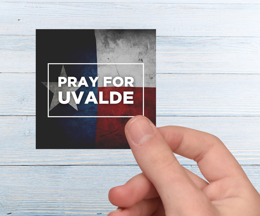 Pray for Uvalde Texas Waterproof Sticker - Etsy