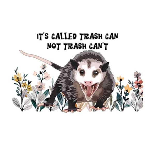 Funny Trash Can Decal - Etsy