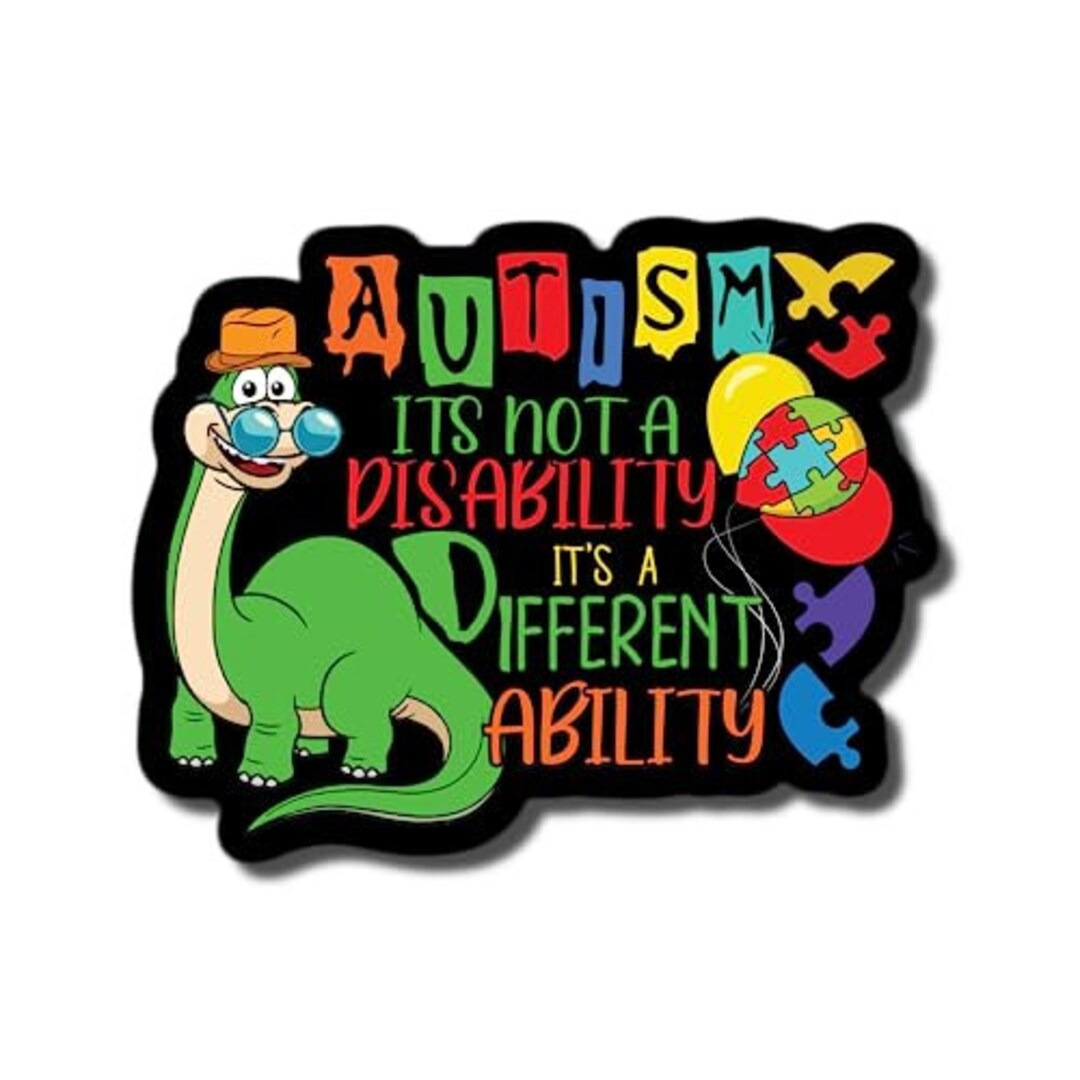Autism It's Not a Disability It's a Different Ability Sticker Decal ...