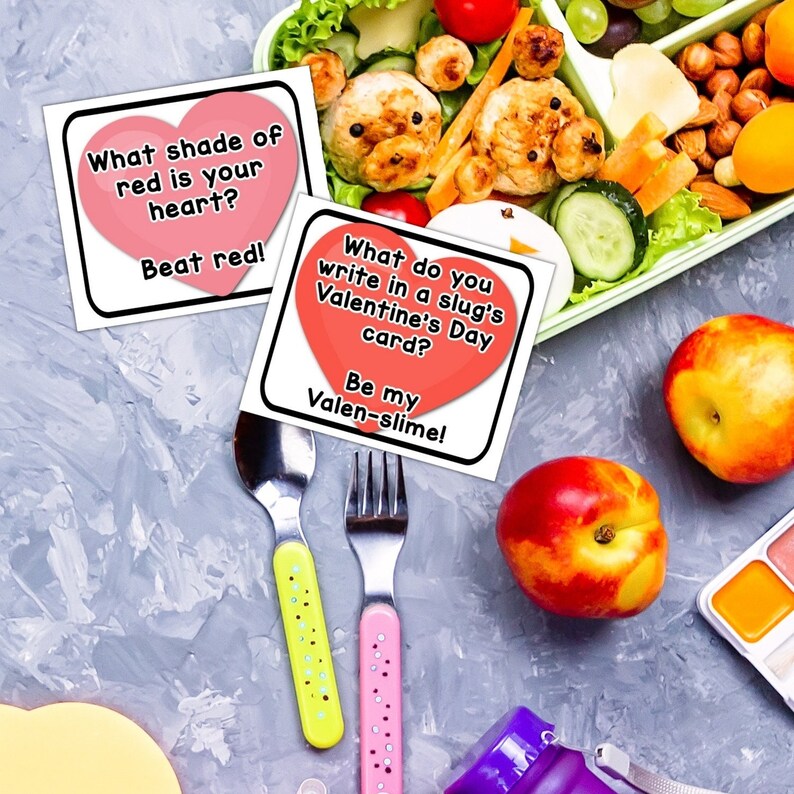 Valentine Jokes for Kids | Printable Lunchbox Riddles (digital Download ...