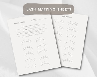 Lash Map Practice Sheets, Eyelash Mapping Sheets, Eyelash Styling, Lash Maps, Eyelash Extensions ...