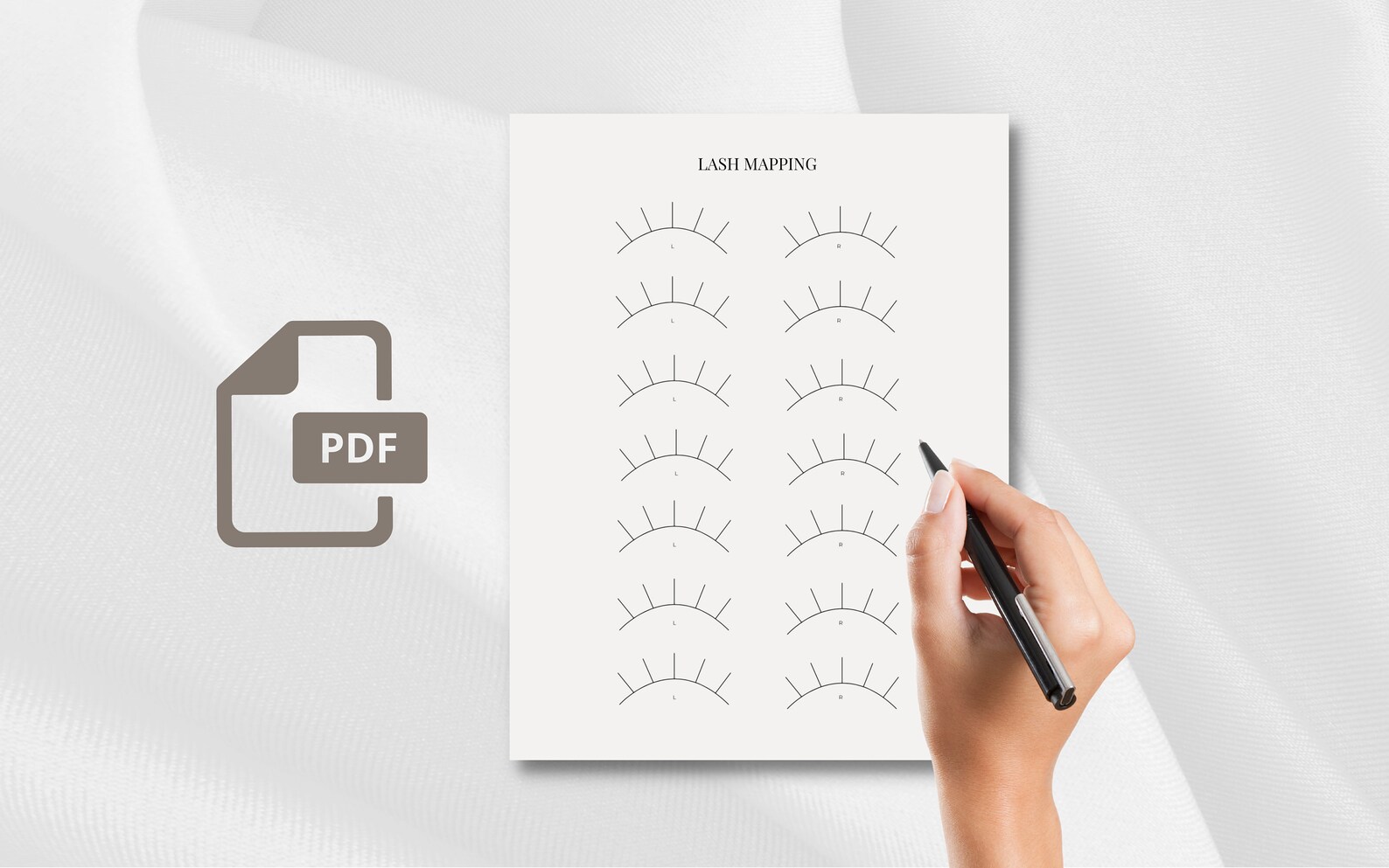 Lash Mapping Sheets, Lash Mapping Templates, Lash Mapping Guide ...