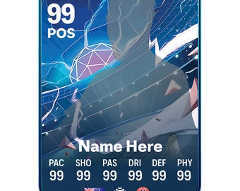 Personalized FIFA Ultimate Team FUT Card Football Soccer Fan Customized ...