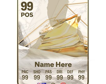 Personalized FIFA Ultimate Team FUT Card Football Soccer Fan Customized ...