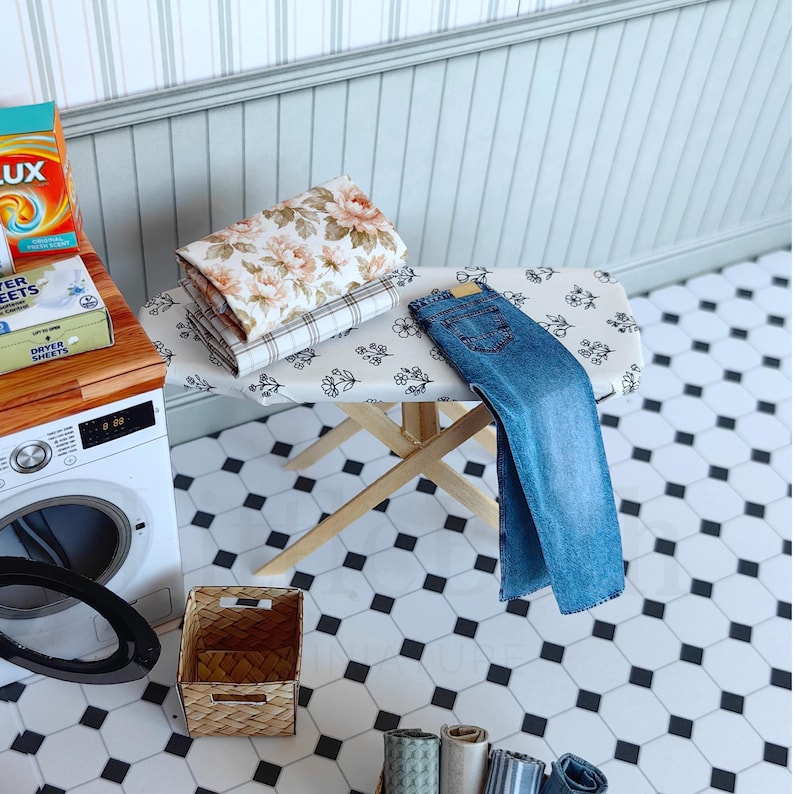 DIY Dollhouse Washing Machine & Miniature Laundry Room Furniture ...
