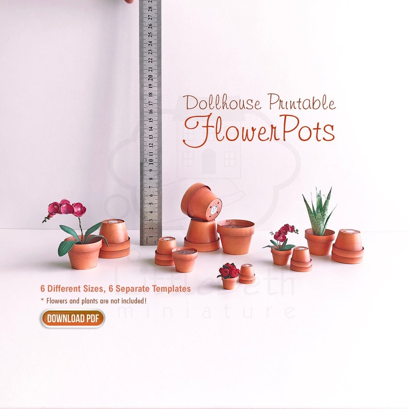Plant Pot Template - Etsy UK