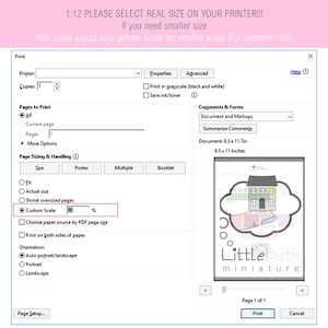 Dollhouse Miniatures Plants Printable 1:12 Scale. 13 Different, Paper ...