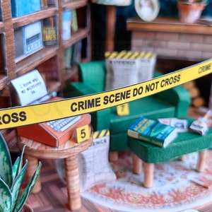 Dollhouse Printable DIY Miniature Mysterious Murder Room Box, Paper ...