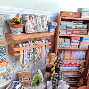 DIY Dollhouse Room Box 1:12, Miniature Sewing Machine & Accessories ...