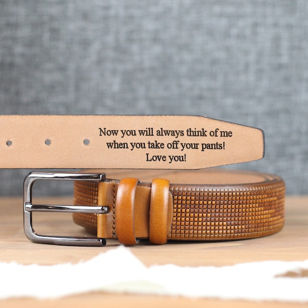 Engraved Belt - Etsy