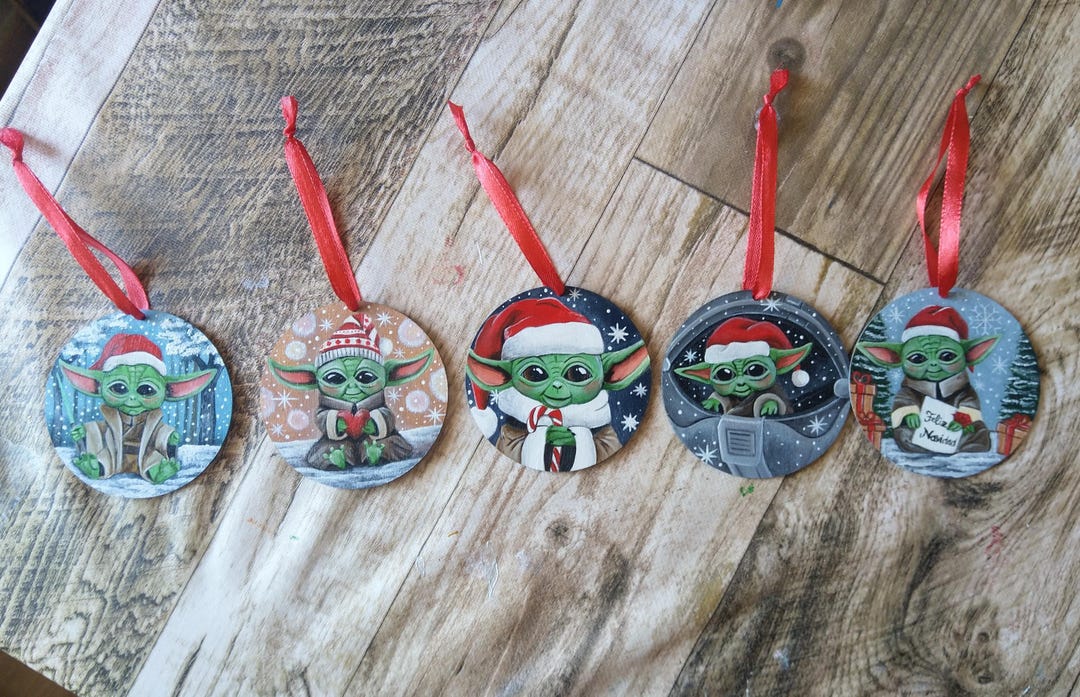 Baby Yoda Christmas Tree Ornaments - Etsy