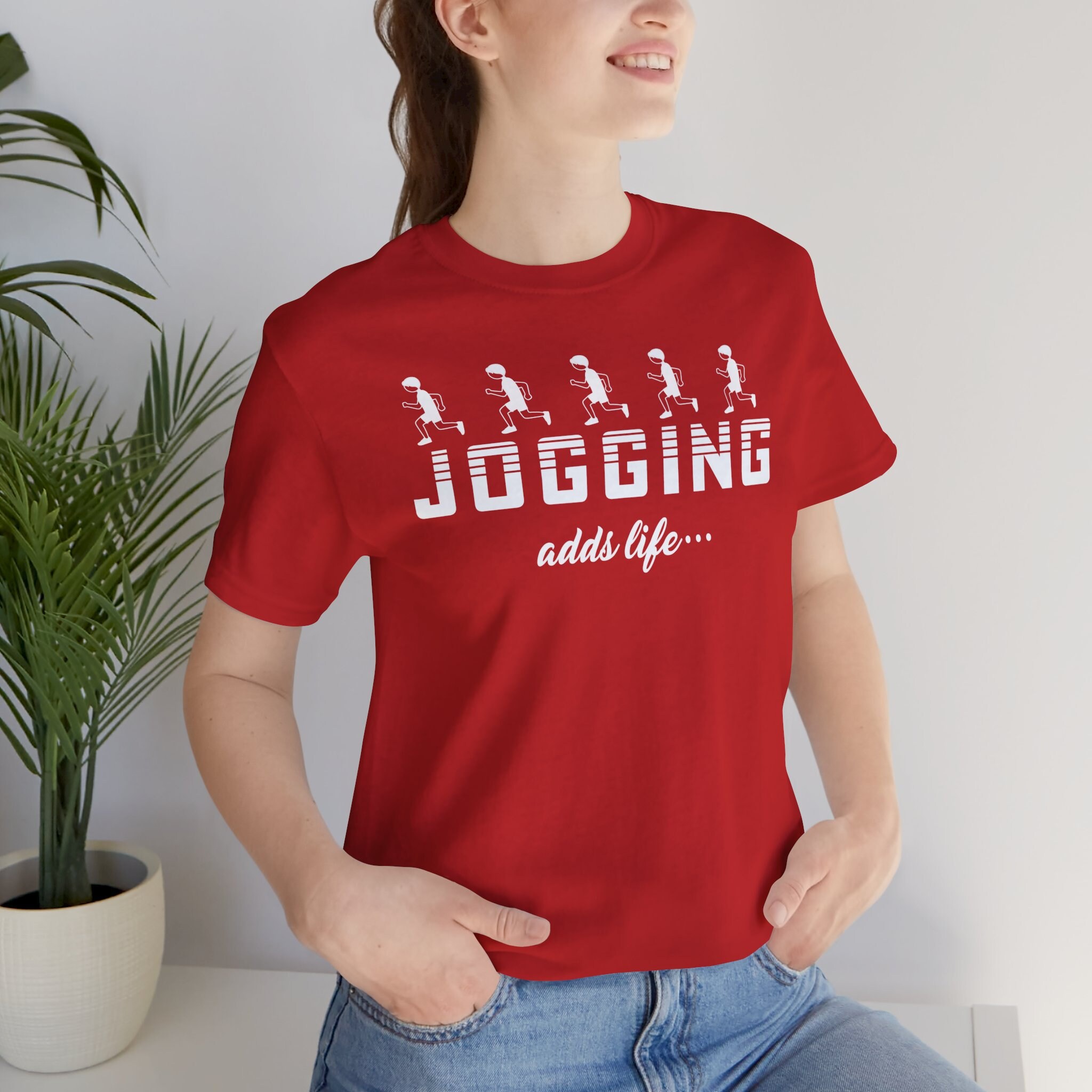 Jogging - Adds Life: Vintage 70s-80s Exercise Tee T-shirt - Etsy