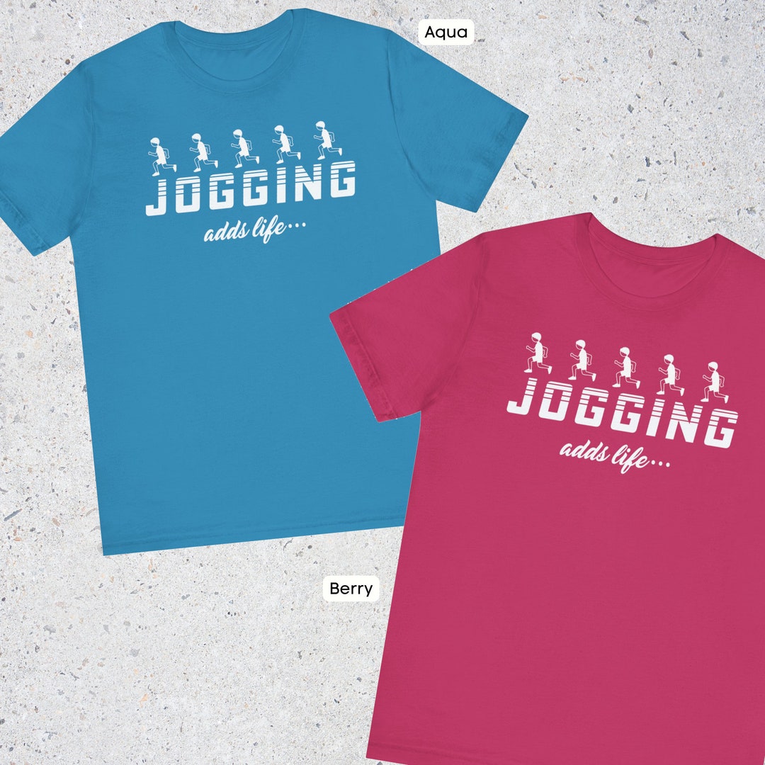 Jogging - Adds Life: Vintage 70s-80s Exercise Tee T-shirt - Etsy