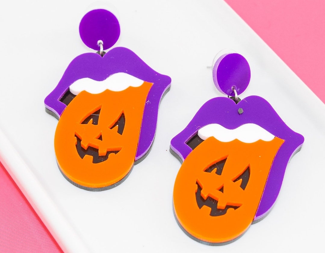 Pumpkin Lips Jack-o-lantern Mouth Lips Fun Halloween Fall - Etsy