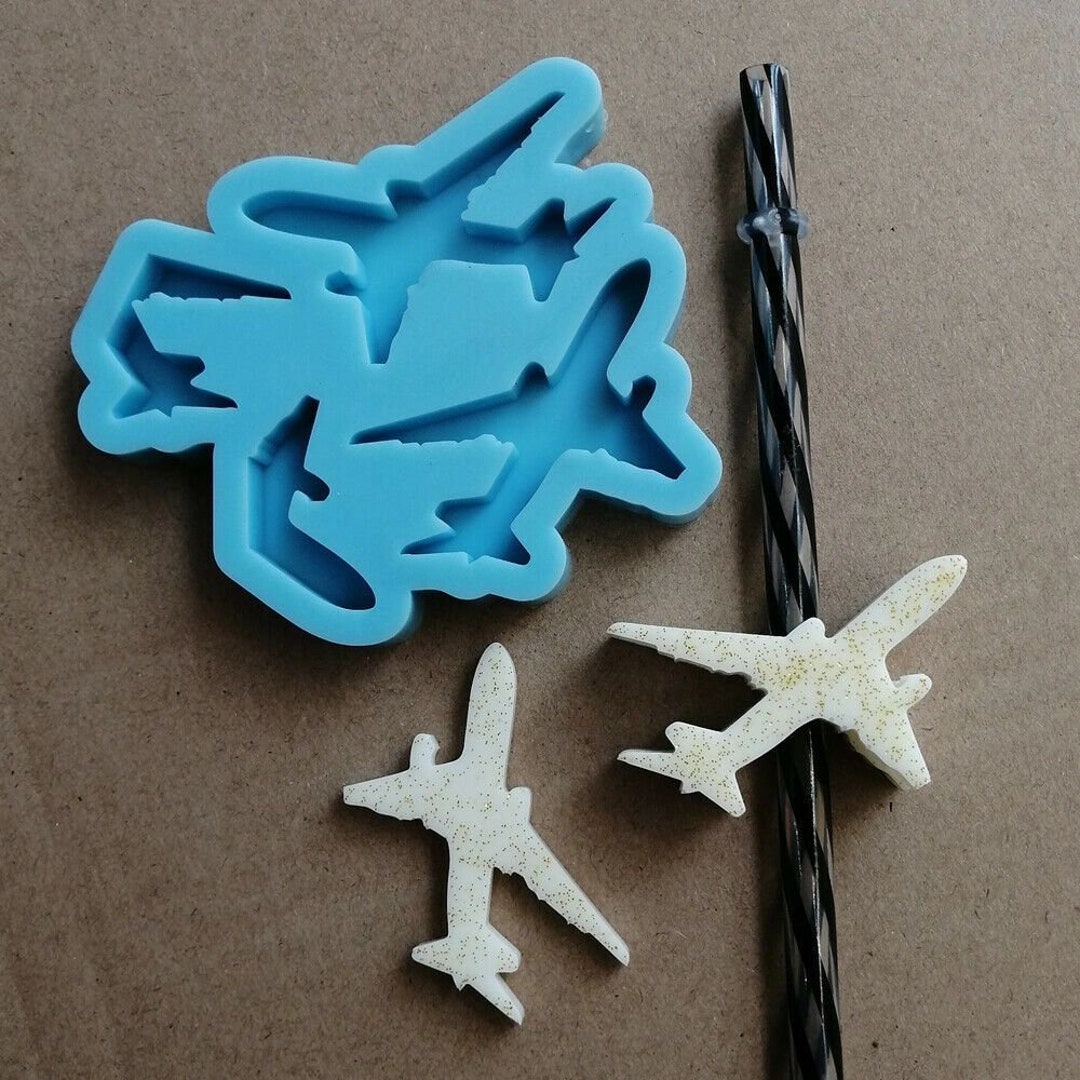 Airplane Silicone Straw Topper Mold - Etsy