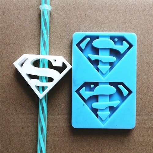 Round Straw Topper Silicone Mold for Personalization Straw - Etsy