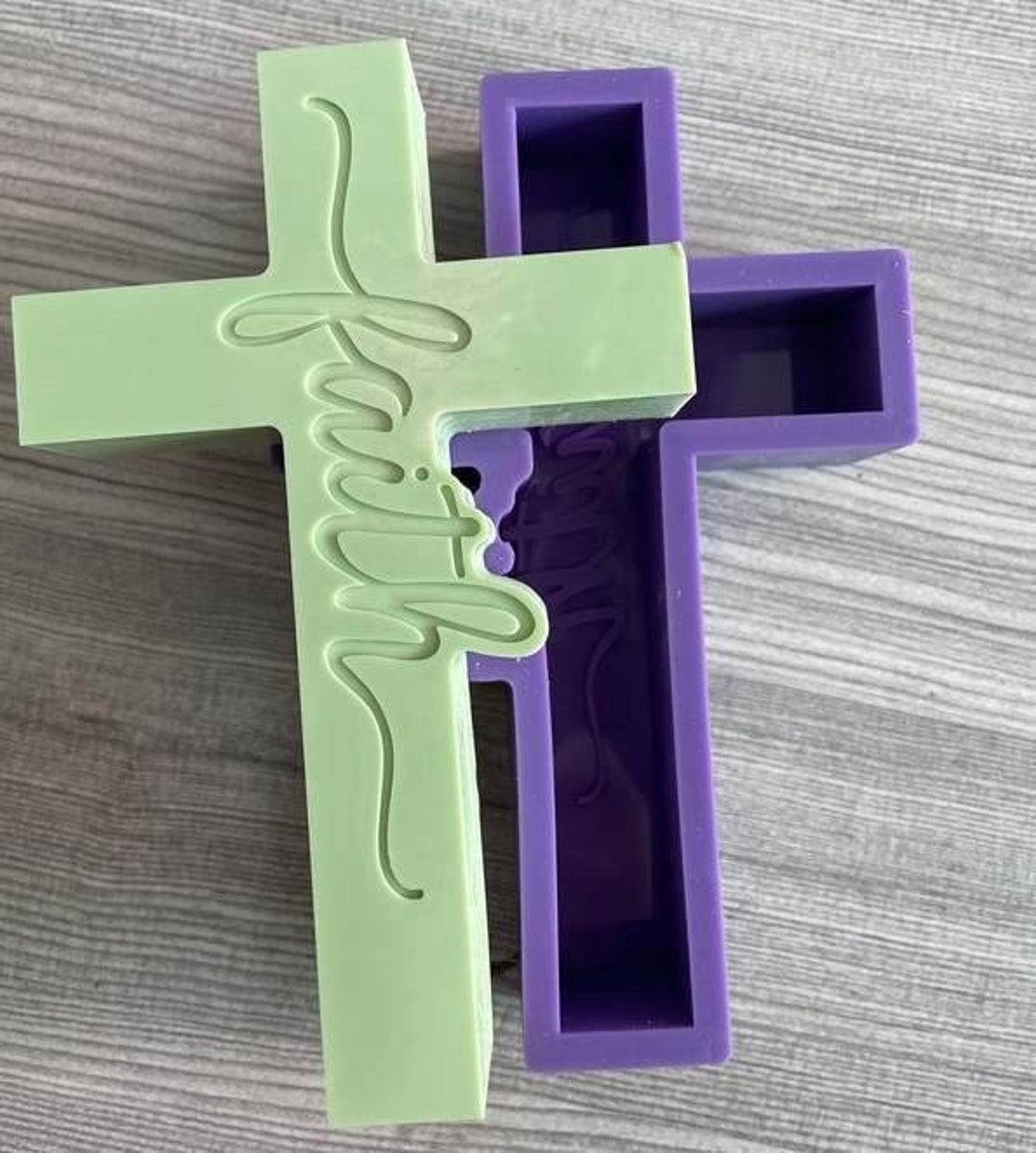 Bulk Lot of 2 Molds Faith Cross Freshie Silicone Mold - Etsy